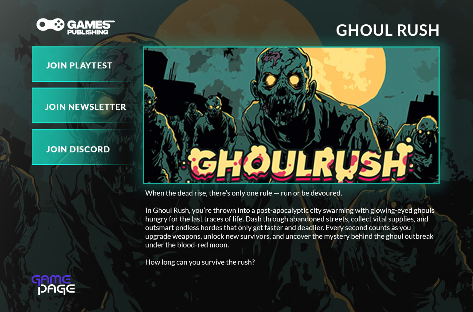 Homepage - Game.Page